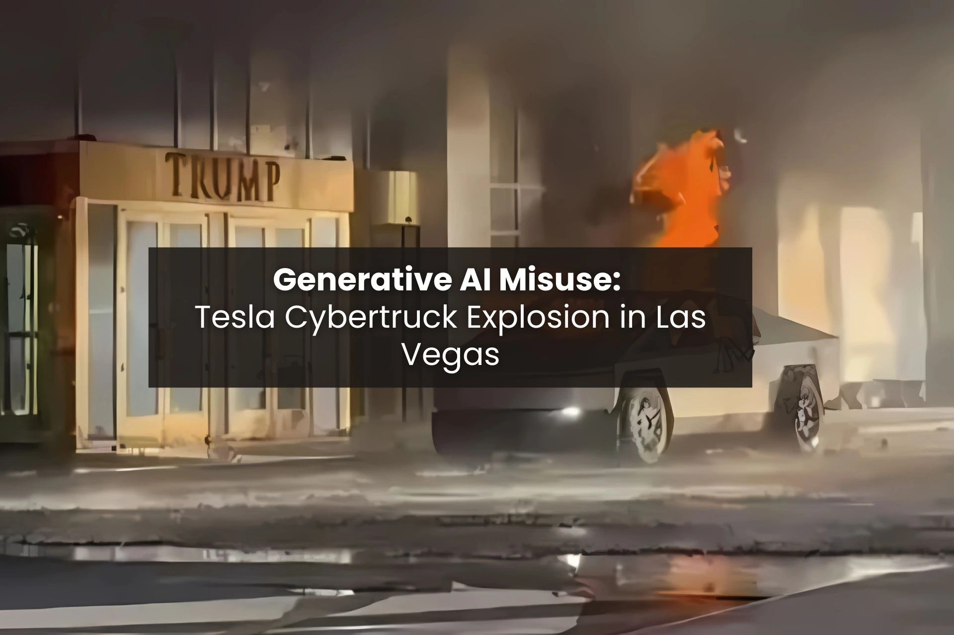 Generative AI Misuse Leads to Tesla Cyber Truck Explosion